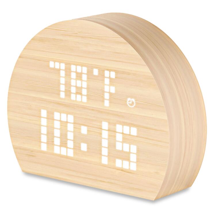 3 Types Multifunctional Log Cabin LED Digital Alar... – Grandado