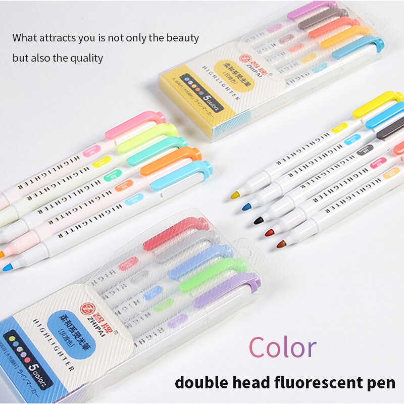 Stationery 25 colors double-headed highlighter pas... – Vicedeal