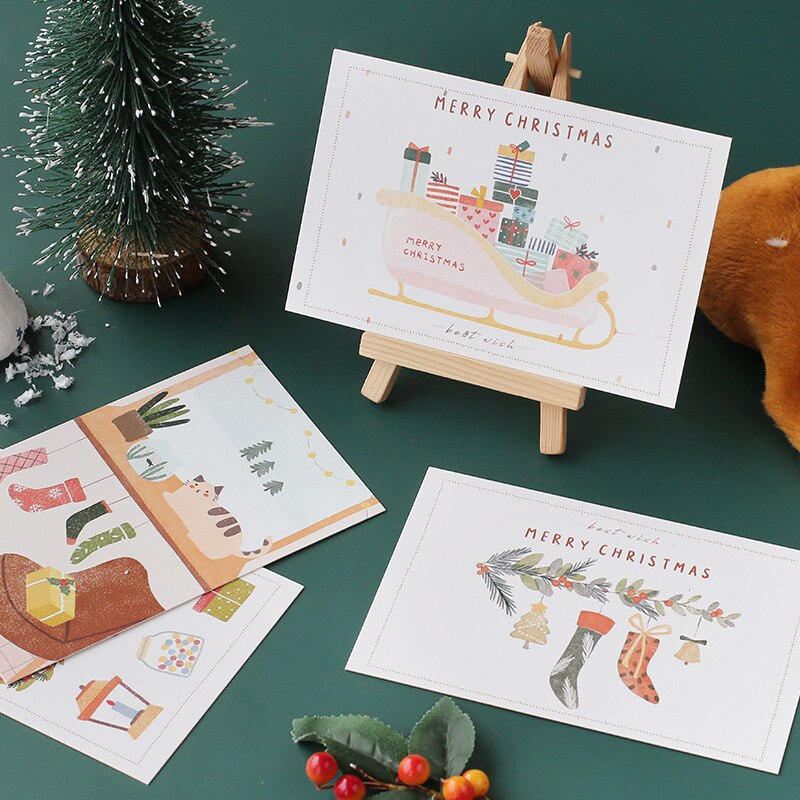 30 Pcs/Set Christmas Wish List Postcard Best Wish ... – Vicedeal