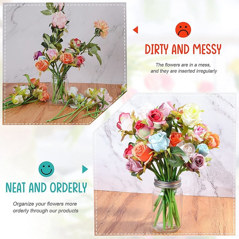 Lid Insert Metal Flower Frog Insert Flower Organiz... – Grandado