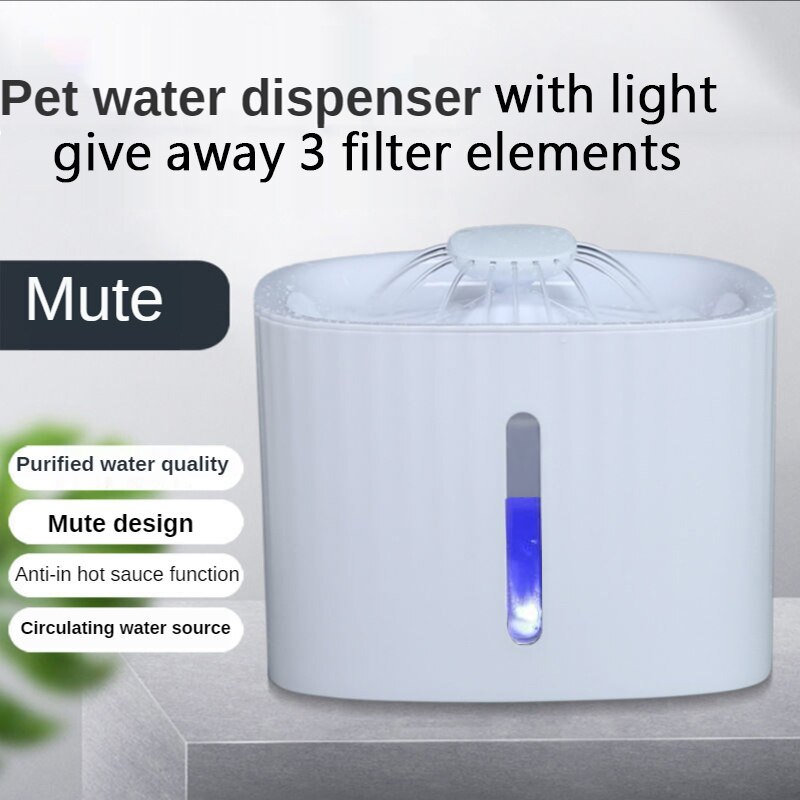 Mute Automatic Cat Water Fountain Filter Indoor 3L... – Grandado