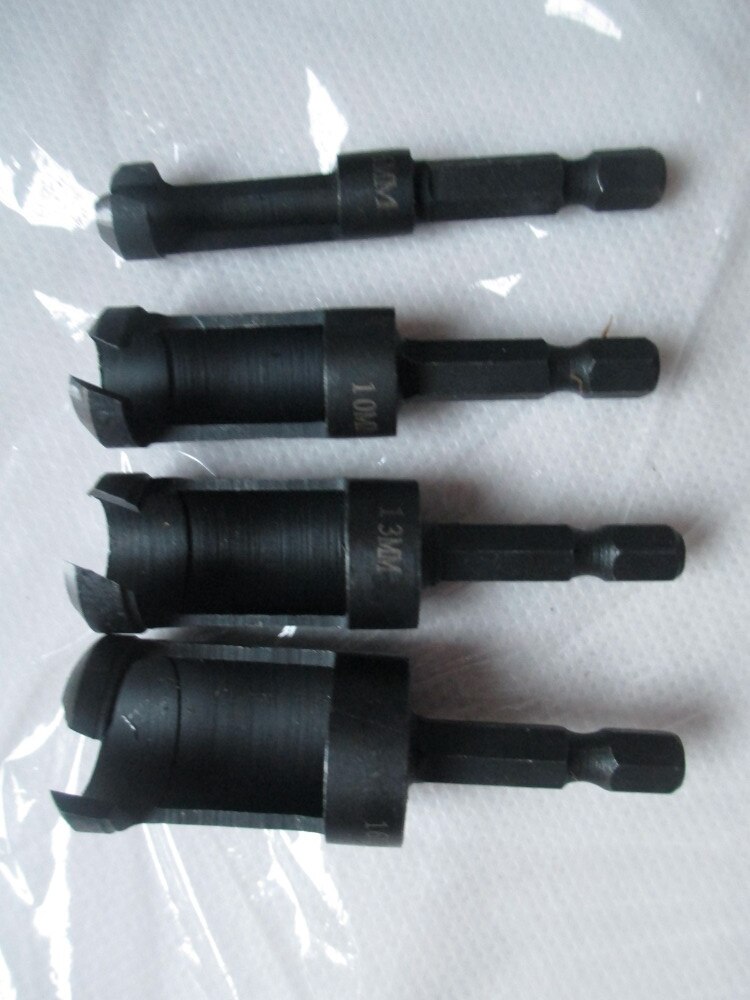 4pc Quick Change Staal Plug Cutter Set 1/4-Inch He... – Grandado