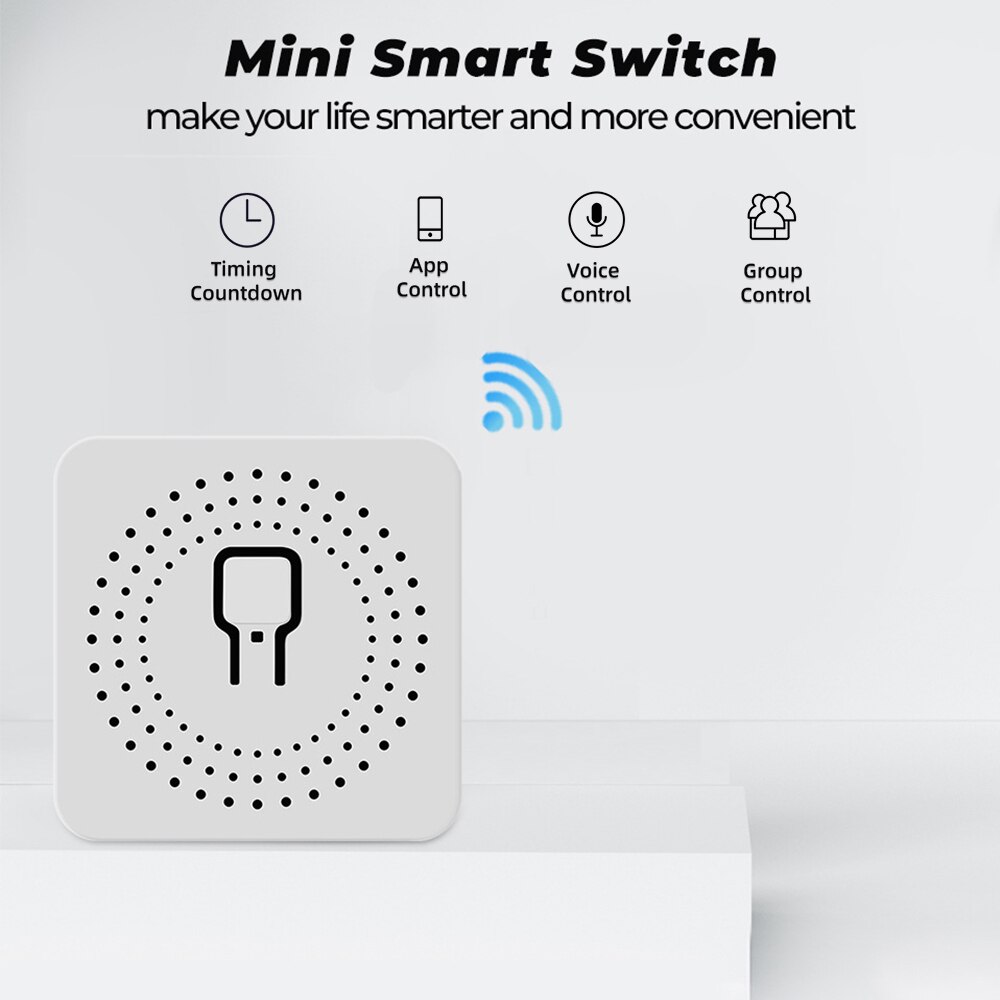 Tuya Mini Wifi Smart Switch 16A 2-way Control Time... – Grandado