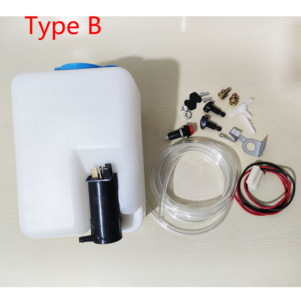 12V Car Windshield Washer Bottle Kit Water Tank 1.... – Grandado