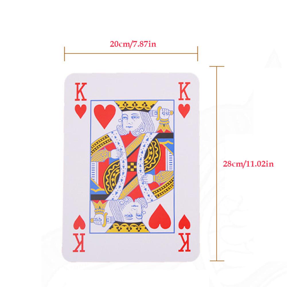 A4 Big Poker Cards Texas Hold'em Playing Cards Jac... – Grandado