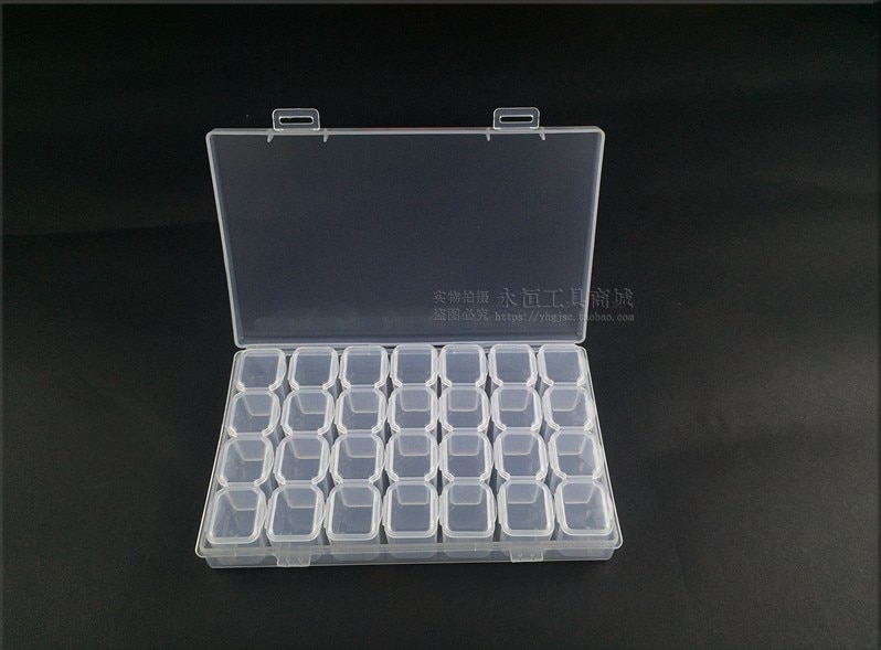 28 Grid Tool Box Storage Case Art Nail Organizer R... – Grandado