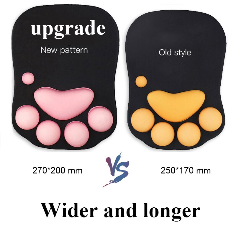 3D Kat Poot Muismat Leuke Wrist Rest Ondersteuning... – Vicedeal