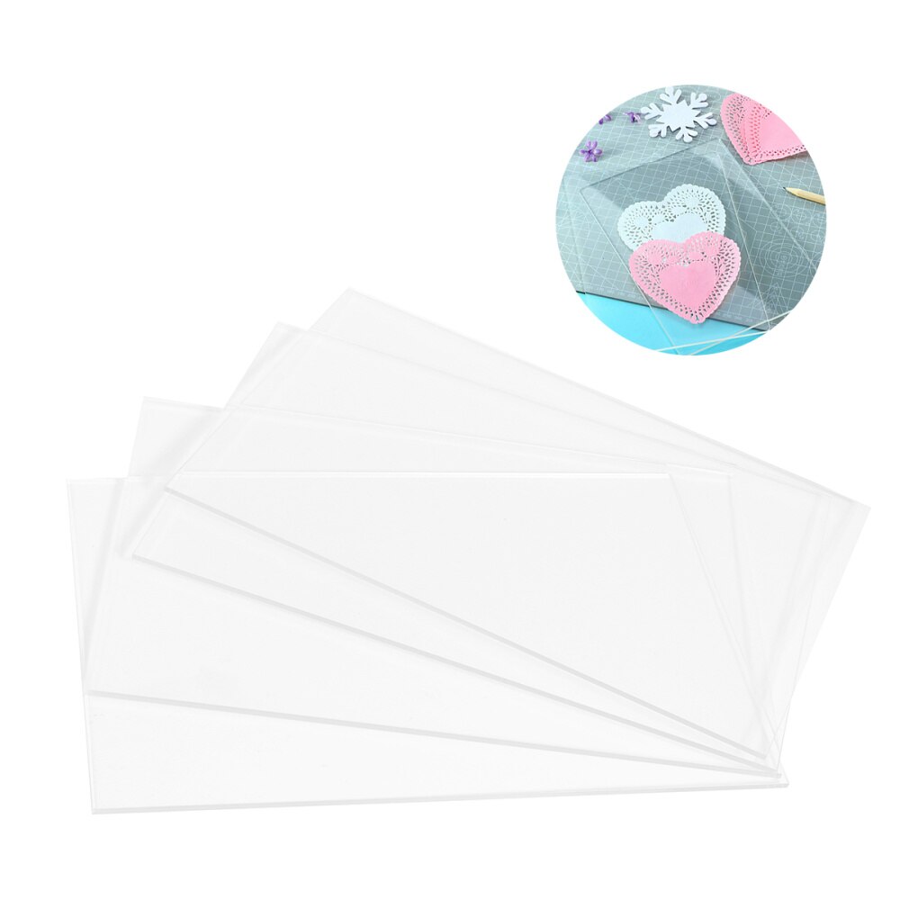 4Pc Transparent Acrylic Stencil DIY Keychain Penda... – Grandado