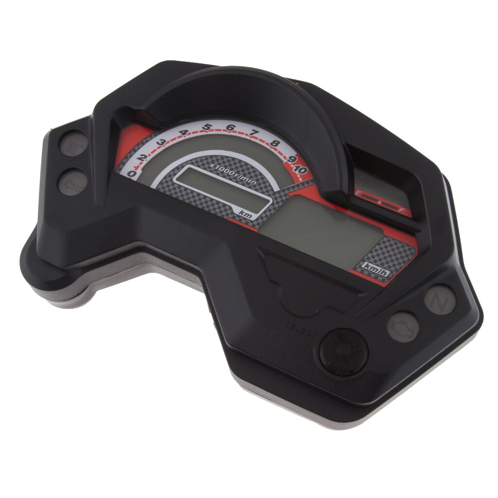 DC 12V LCD Digital Motorrad Elektrische Tachometer... – Vicedeal
