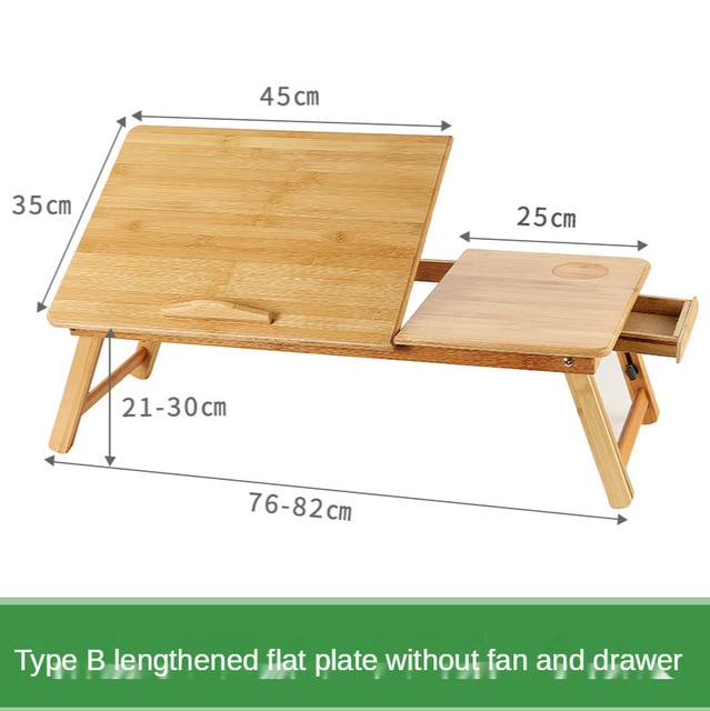 Simple portable bamboo notebook computer desk adju... – Vicedeal