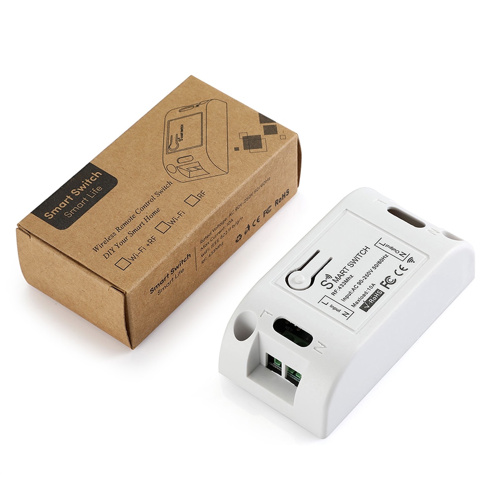Qiachip 433 mhz ac 110v 220v draadloze schakelaar... – Grandado