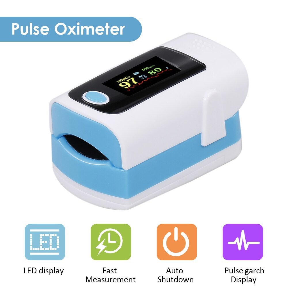 Finger Pulse Oximeter Digital Blood Oxygen Saturat... – Grandado