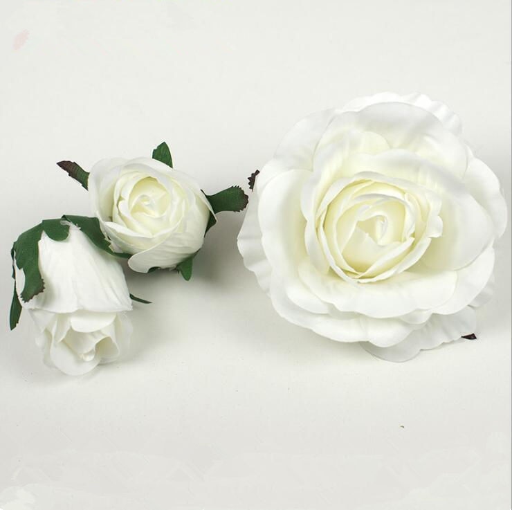 25 stk kunstige rosen blomsterhoveder silke dekora... – Grandado