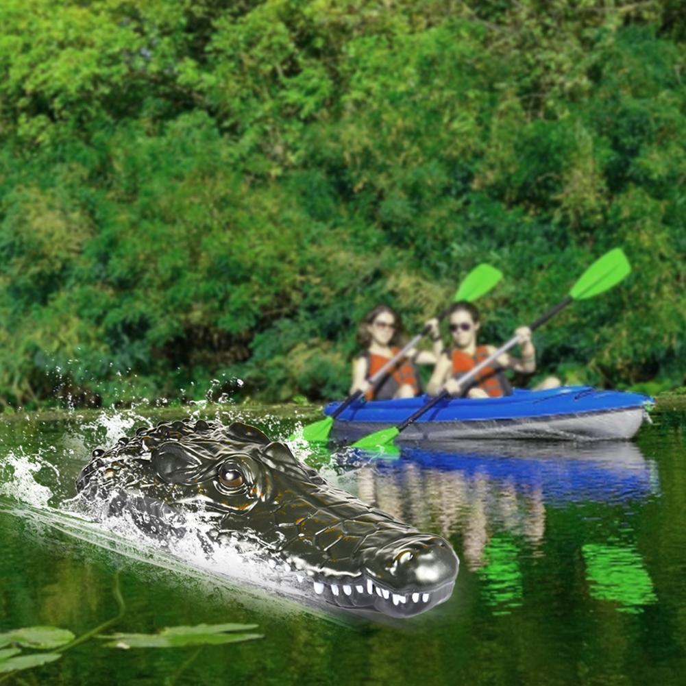 RC Boat Floating Electric Crocodile Toy Lifelike W... – Grandado