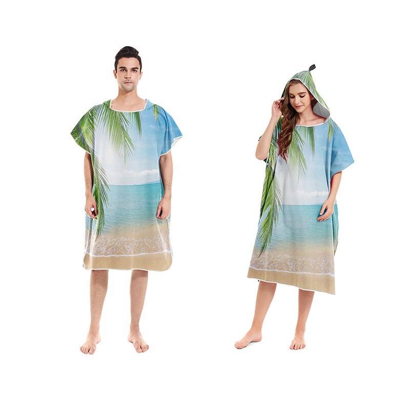 Paar Multifunctionele Strand Poncho Handdoek Micro... – Grandado