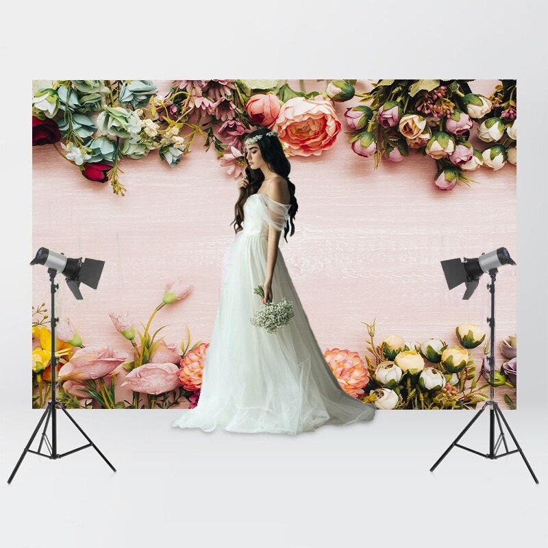 200cm*150cm Romantic 3D Flower Wall Backdrop Decor... – Grandado