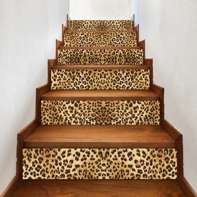 6pcs/set 3D Leopard Staircase Stair Riser Floor St... – Grandado