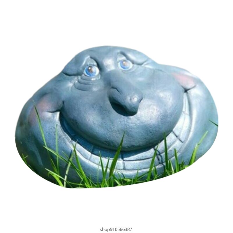 Garden Ornament Rock Face Garden Yard Art Resin Sc... – Vicedeal