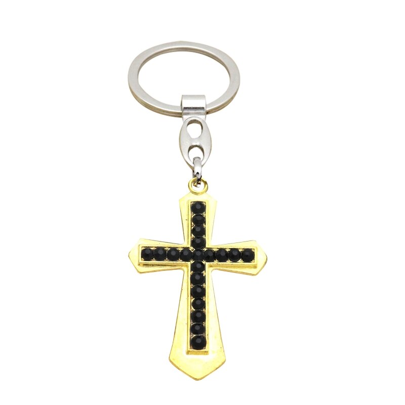 Christian Diamond Cross Keychain Metal Catholic Pe... – Grandado