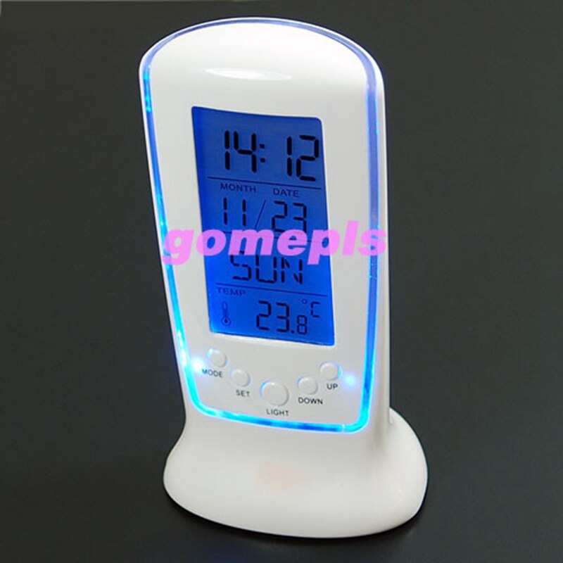 Digital LCD Alarm clock calendar thermometer Backl... – Grandado
