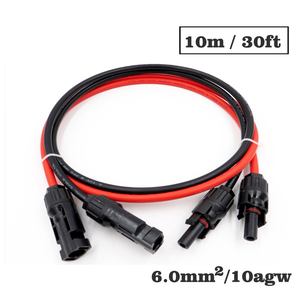 1 Paar X 6mm2 10AWG 1 M 2 M 3 M 5 M 10 M Pv Connec... – Grandado