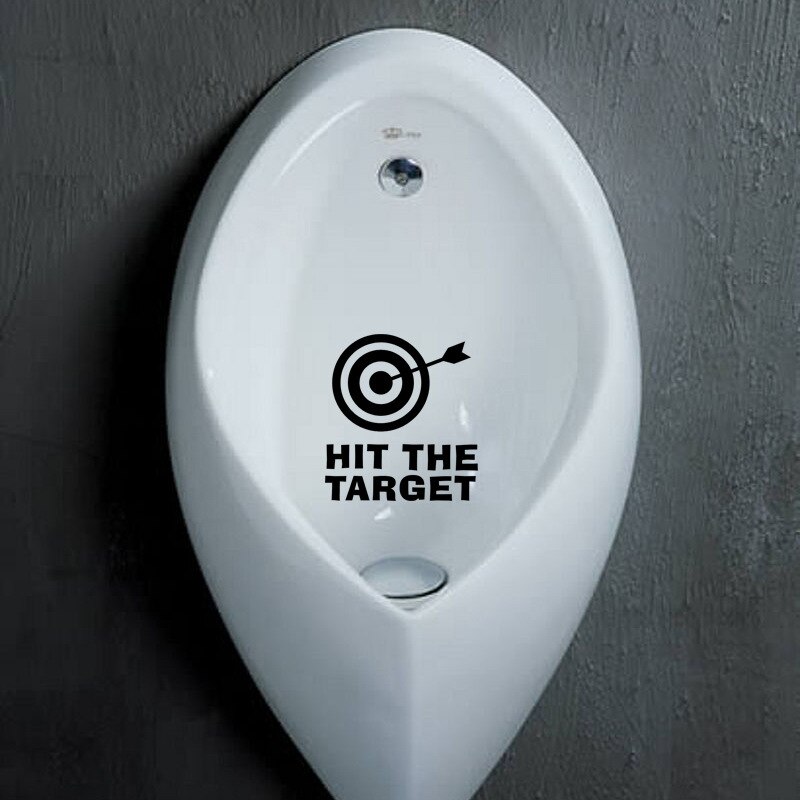 Funny HIT THE TARGET Bathroom Toilet Wall Sticker ... – Grandado