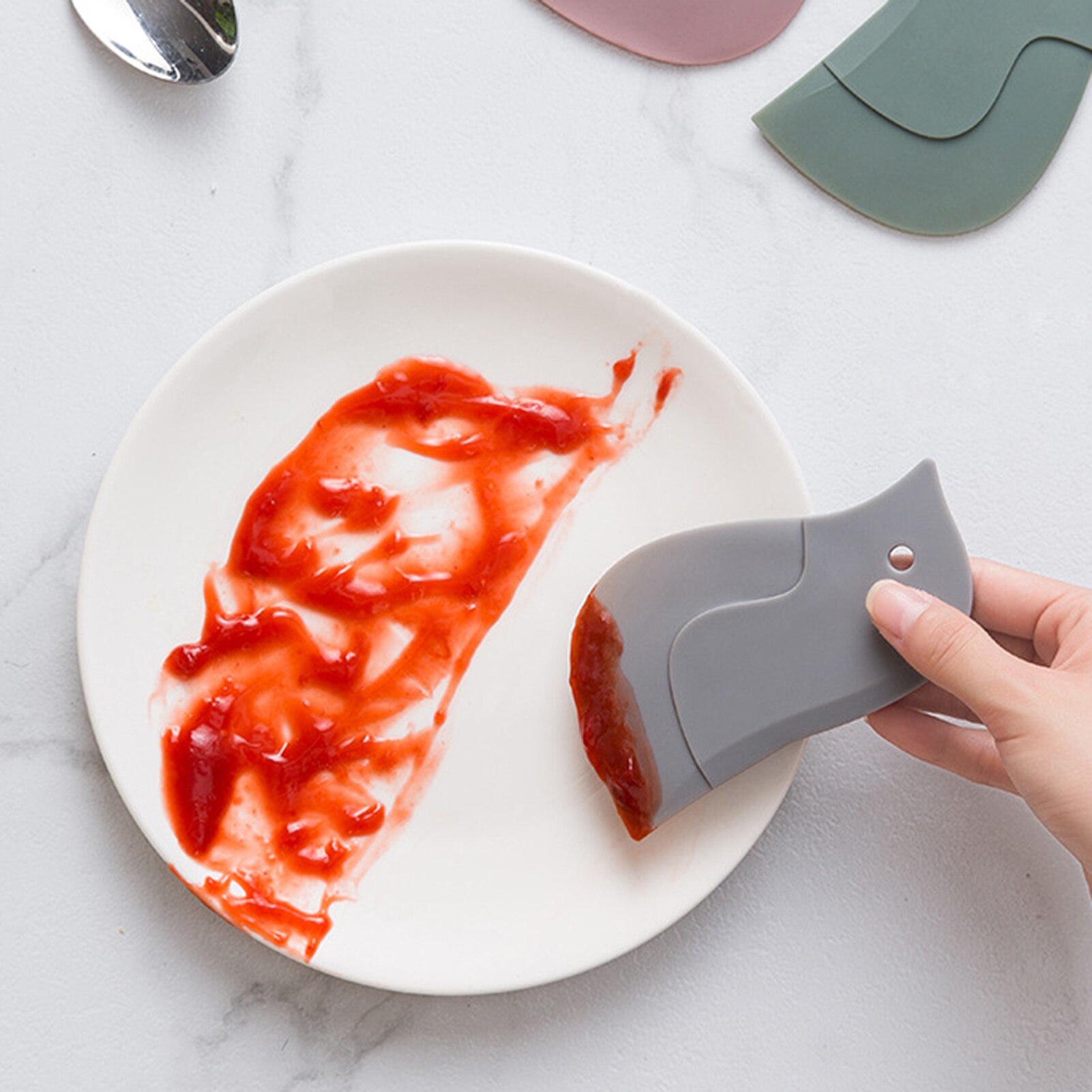 Cute Penguin Shape Baking Scraper Oil Plate Scrapi... – Vicedeal