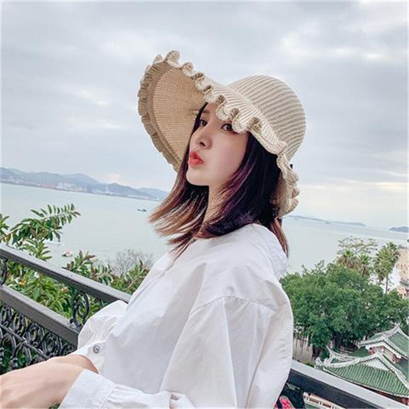 Solkremhatt kvinnelig sommerdeksel ansikts uv-besk... – Grandado