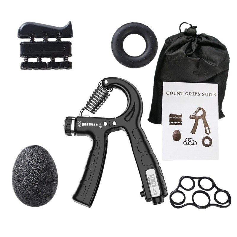 5Pcs Hand Grip Set Gym Fitness Verstelbare Grijper... – Vicedeal
