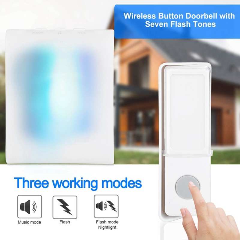 Wireless Button Door Bell Patient Elderly Deaf Cal... – Vicedeal