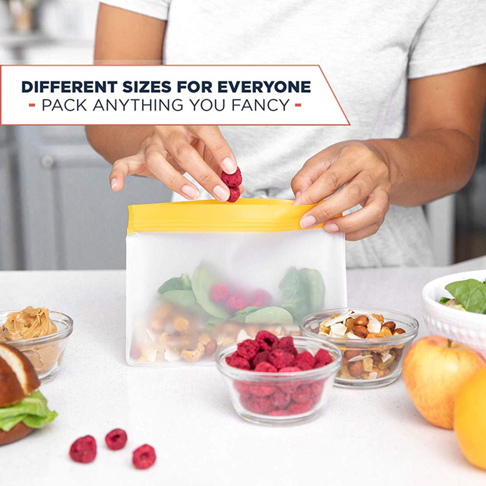 PEVA Food Storage Bag Upgrade Leakproof Top Stand ... – Grandado