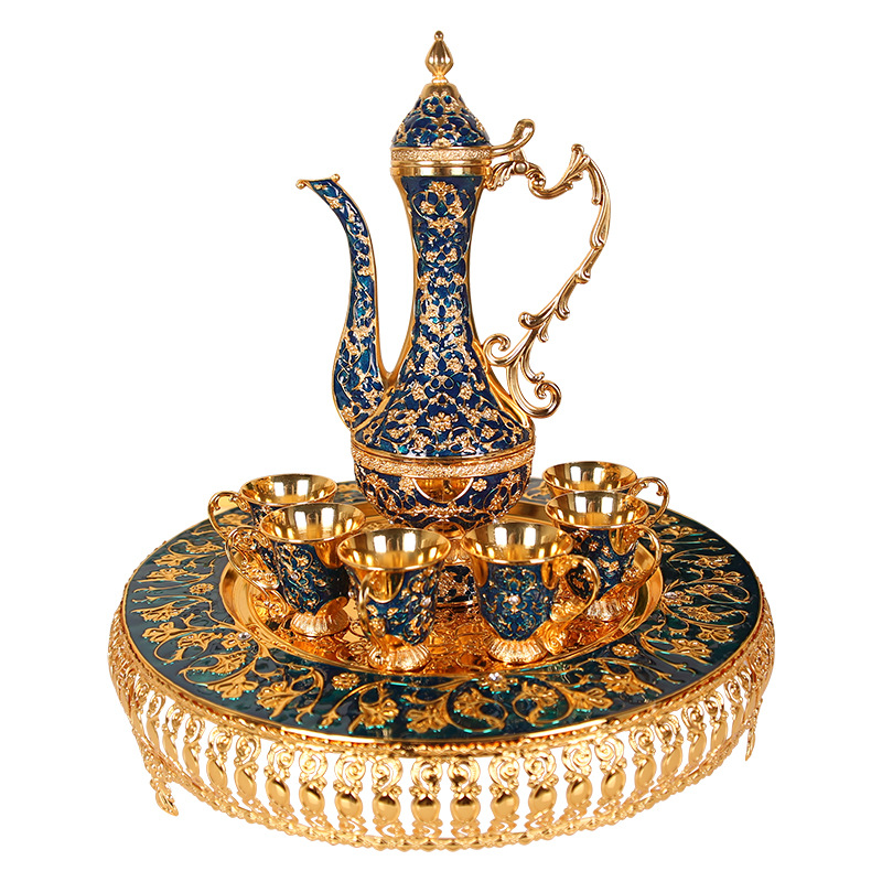 Ancient court tinware crafts retro wine jug wine g... – Vicedeal