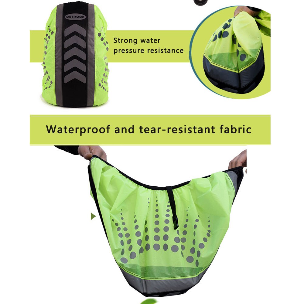 Reflective Backpack Rainproof Cover 20-55L Outdoor... – Grandado