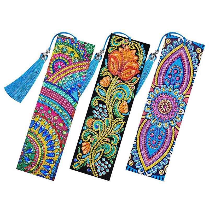 3 Pcs 5D Diamant Bladwijzer Diy Schilderij Bladwij... – Vicedeal