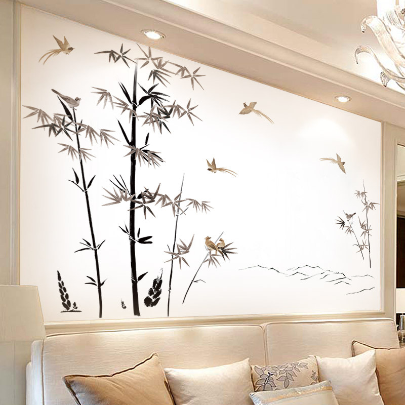 Bamboo PVC Wall Stickers Tree Vintage Poster Livin... – Vicedeal
