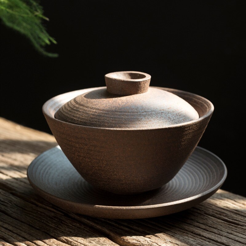 Retro Kiln Change Ceramics Gaiwan Handmade Pottery... – Grandado