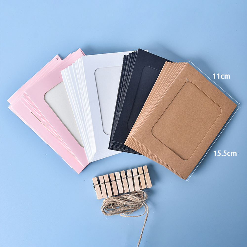 6/7Inch Photo Frames Met Clips En Touw Diy Craft R... – Vicedeal