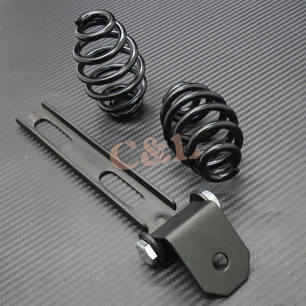Motorfiets Black Solo Seat Springs 3 "Beugel Monta... – Grandado