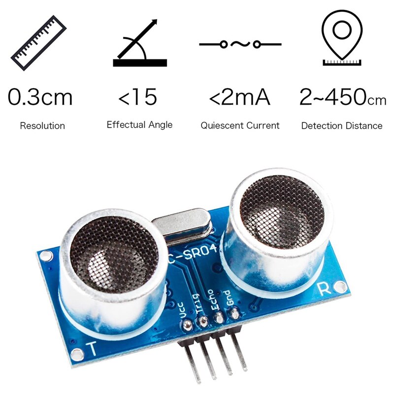 5Pcs Ultrasonic Module HC-SR04 Distance Sensor wit... – Grandado