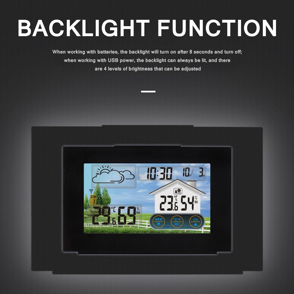 LED USB Color Weather Station Indoor Outdoor Senso... – Grandado