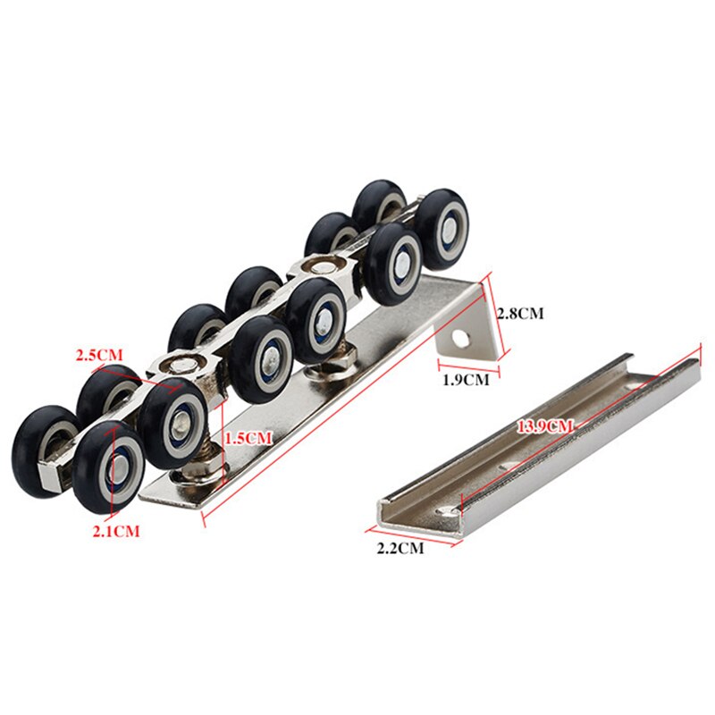1 paar/set Koudgewalst Staal Sliding Houten Deur K... – Grandado