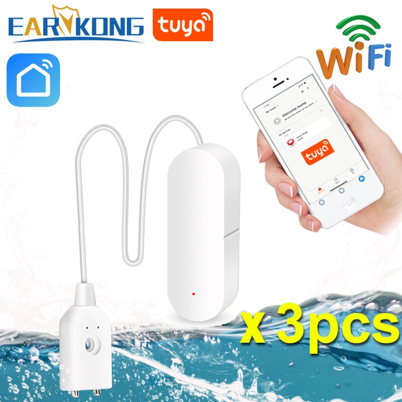 EARYKONG WiFi Smart Water Leakage Sensor Overflow ... – Vicedeal