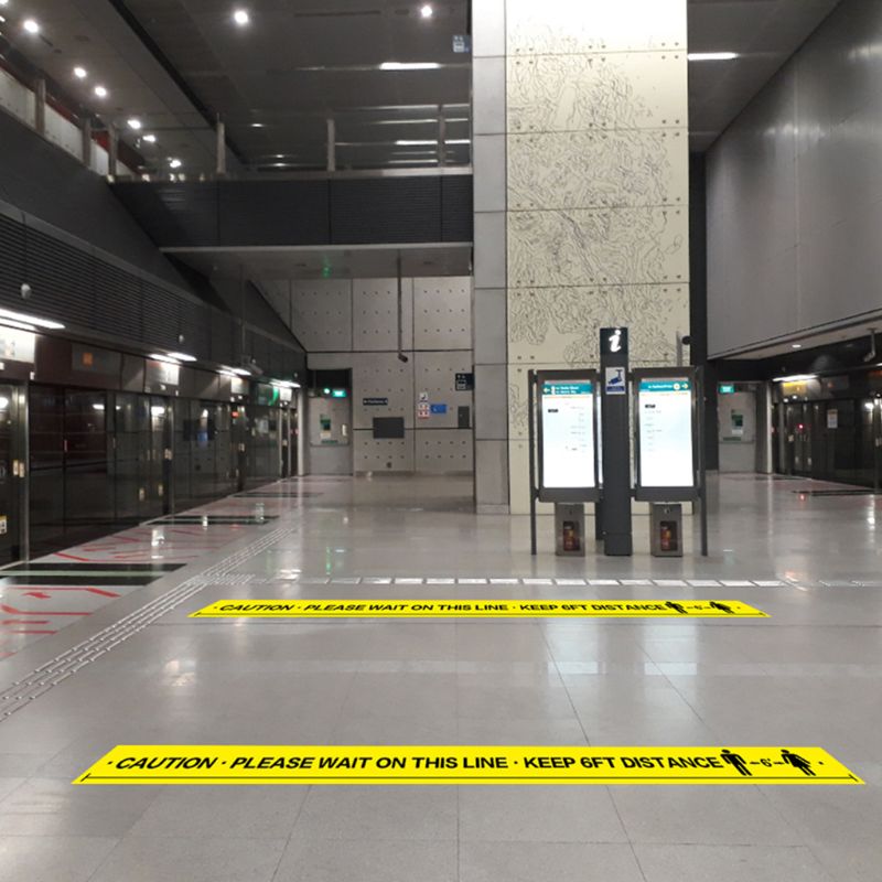 1Roll Please Wait On This Line Keep 6FT Distance F... – Grandado