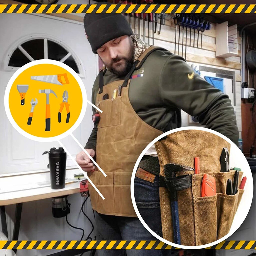 Cooking Aprons Garden Tool Apron Multi Pockets Mul... – Grandado