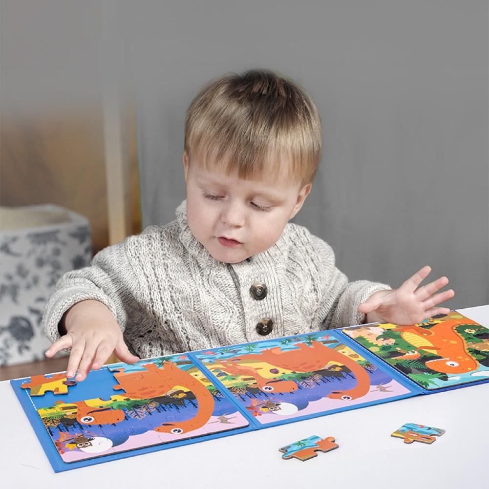 Jigsaw Puzzle Book Kids 2 in 1 Portable Folding Ma... – Grandado
