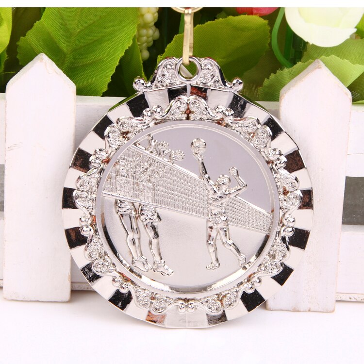 Volleyball Medals Gold Color Medal and Silver Colo... – Grandado
