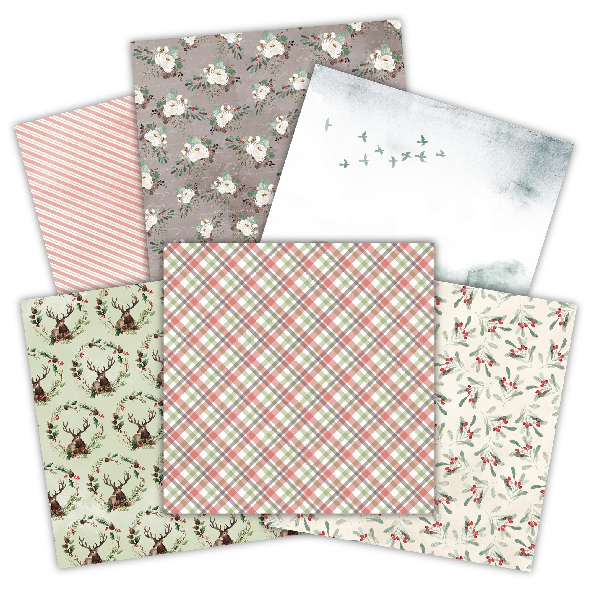 DIY happy deer Scrapbooking paper pack of 24sheets... – Grandado