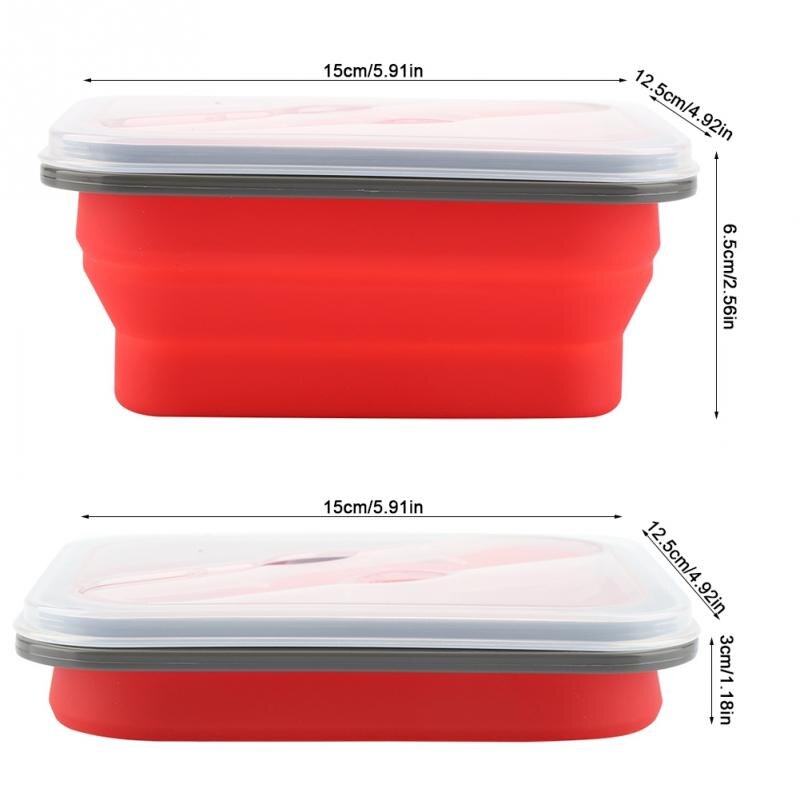 600ml Silicone Collapsible Lunch Box Portable Food... – Grandado