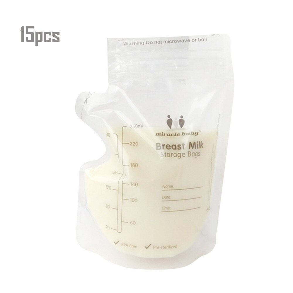 60 Piece Breastmilk Storage Bags 250ml Breastfeedi... – Vicedeal