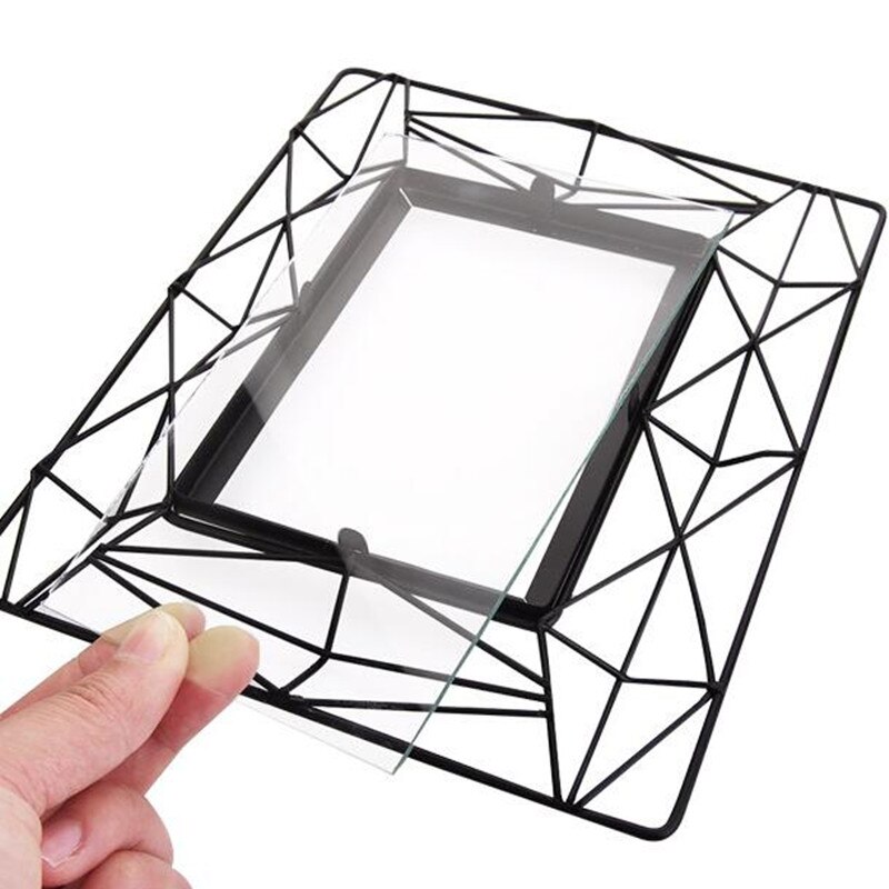 Nordic Simplicity Photo Frame Rectangle Metal Iron... – Grandado